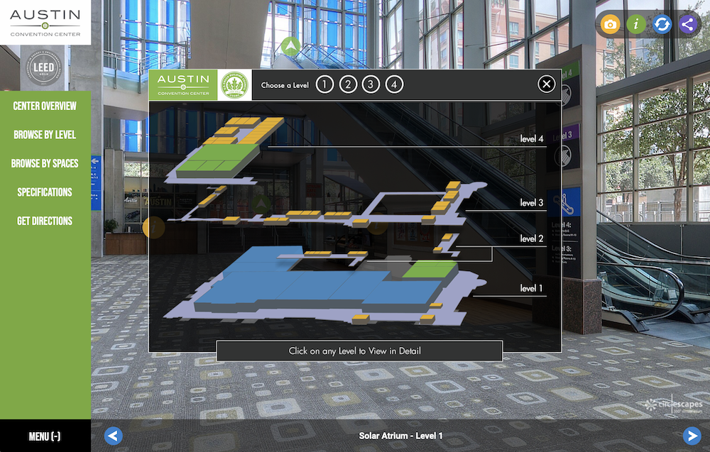 Austin Convention Center | Circlescapes Virtual Tours